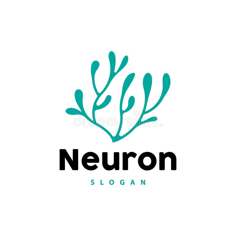 Neuron Logo, Neuron Nerve or Seaweed Vector Abstract Molecule Design ...