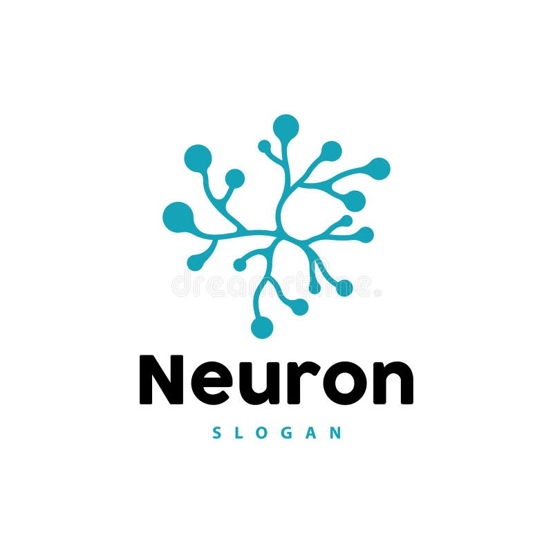 Neuron Logo, Neuron Nerve or Seaweed Vector Abstract Molecule Design ...