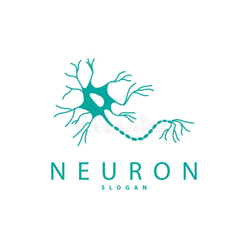 Neuron Logo, Neuron Nerve or Seaweed Vector Abstract Molecule Design ...