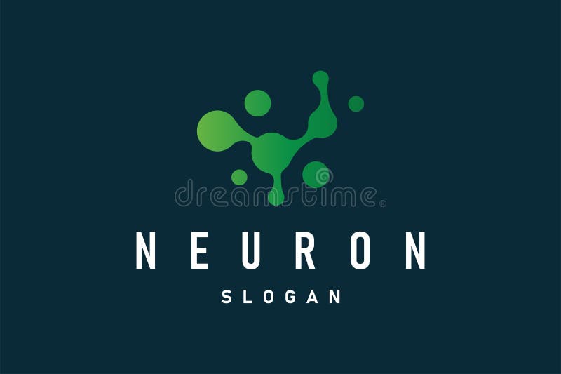 Neuron Logo, Neuron Nerve or Seaweed Vector Abstract Molecule Design ...