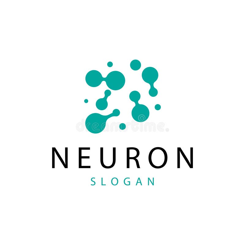 Neuron Logo, Neuron Nerve or Seaweed Vector Abstract Molecule Design ...