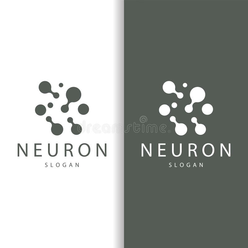 Neuron Logo, Neuron Nerve or Seaweed Vector Abstract Molecule Design ...