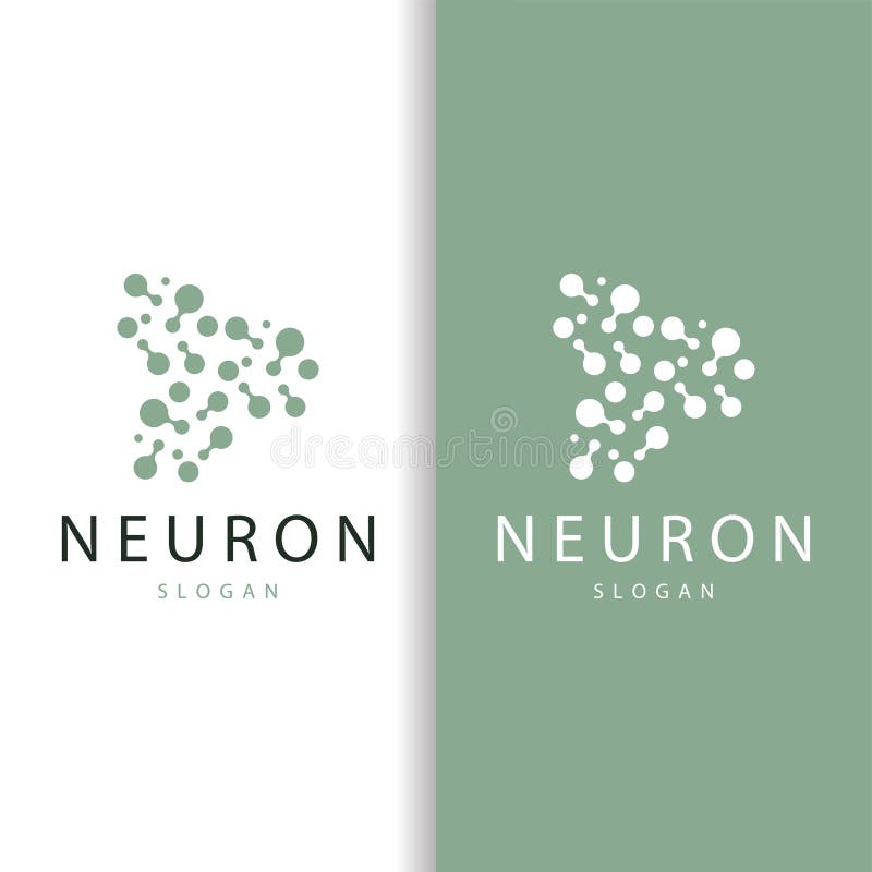 Neuron Logo, Neuron Nerve or Seaweed Vector Abstract Molecule Design ...