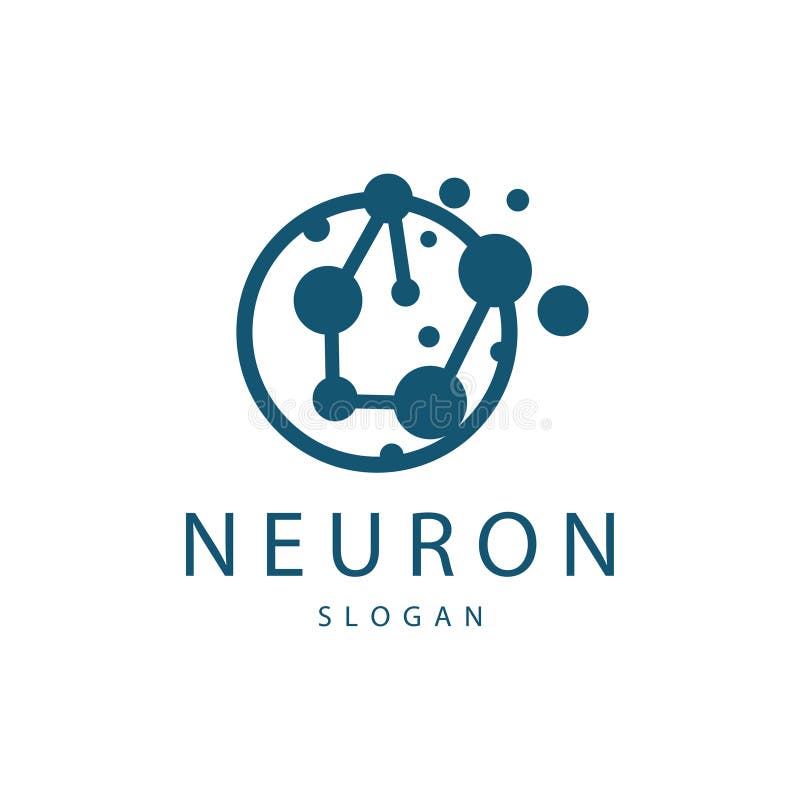 Neuron Logo, Neuron Nerve or Seaweed Vector Abstract Molecule Design ...
