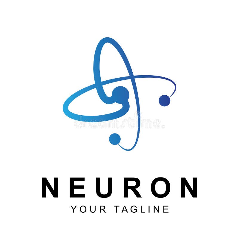 Neuron Logo, Neuron Nerve or Seaweed Vector Abstract Molecule Design ...