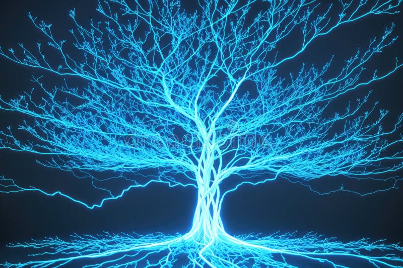 Neuron Nerve Cells As a Tree Branches. Neural Network of Human Brain ...