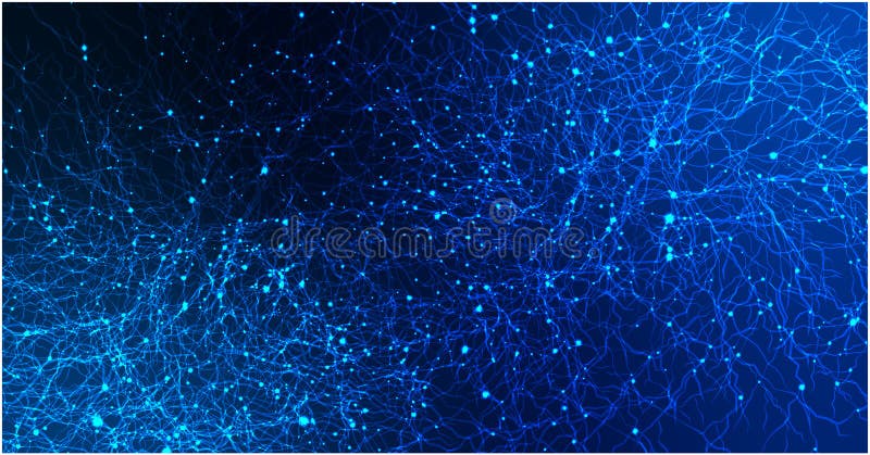 Neuron Network. Digital Artificial Organism. Human Mind Cells Data ...