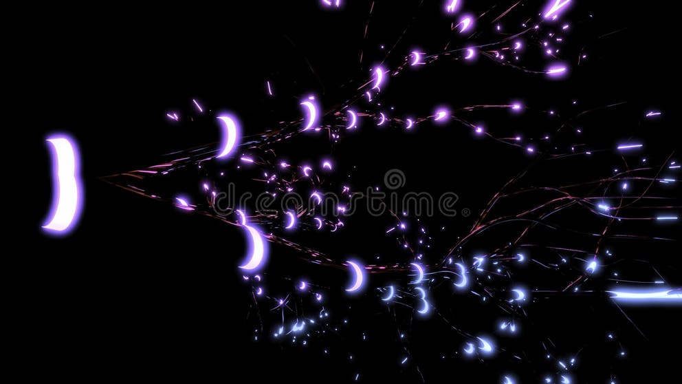 Neuron Network, Synapses Animation. Design. Neurons Inside the Human ...