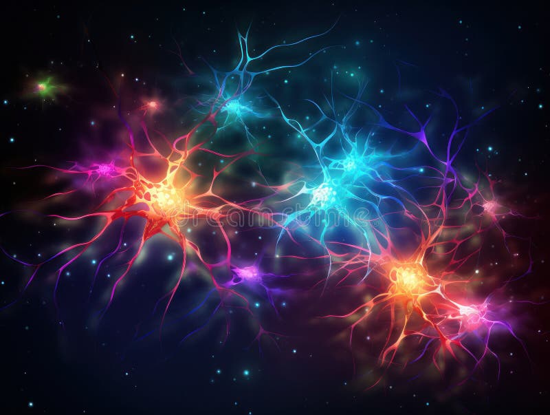 Neuron, Neural Connection Visualization of Transmission of Nerve ...