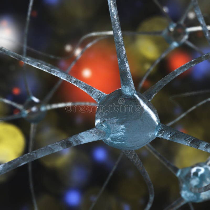 Neuron, Neural Network, Nerve Node, Stock Image - Image of signal ...