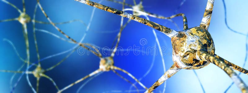 Neuron, Neural Network, Nerve Node, Stock Illustration - Illustration ...