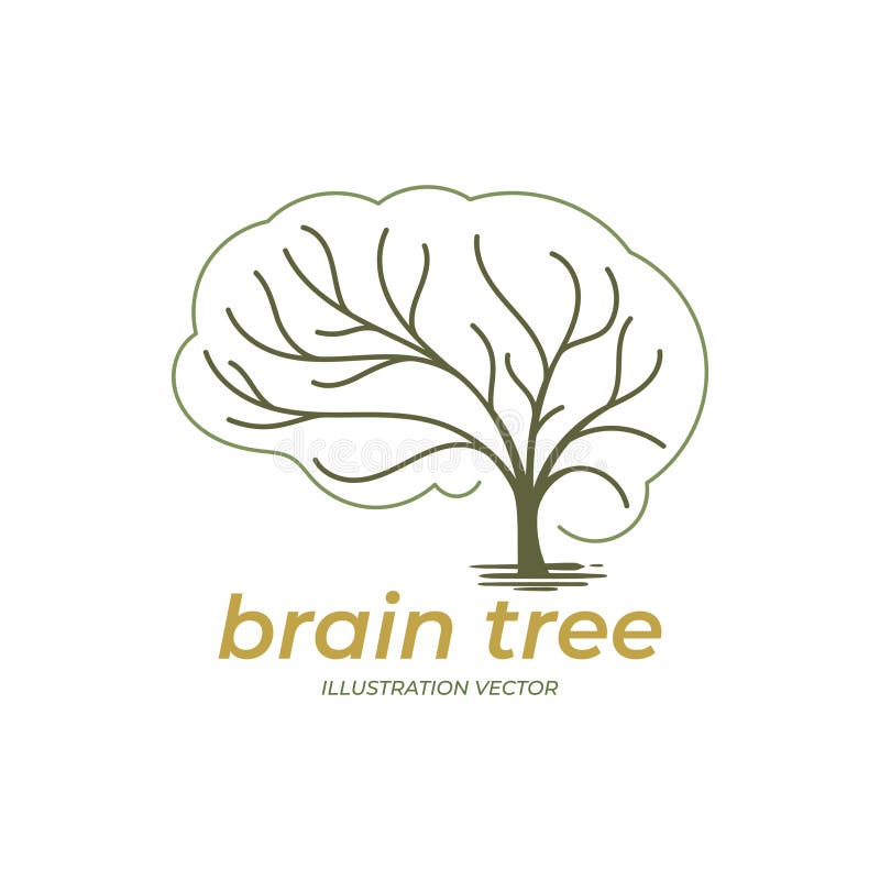 Brain Tree Creative Learning Logo Template Stock Vector - Illustration ...