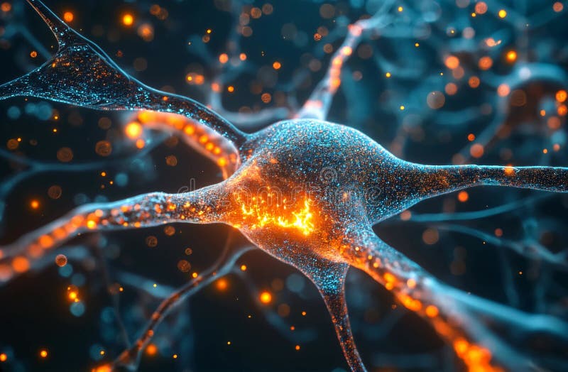 Neuron Structures, Impulse, Dynamic Interactions. the Video is ...