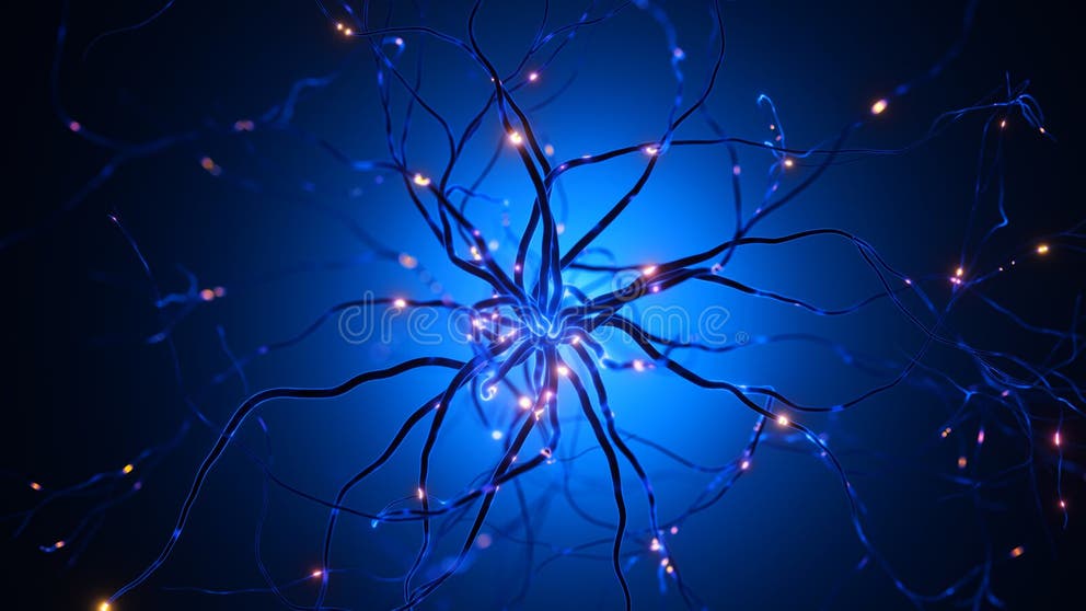 Neuron Synapse Connection Microscopic View Of Neural Network Stock Image Image Of Nervous