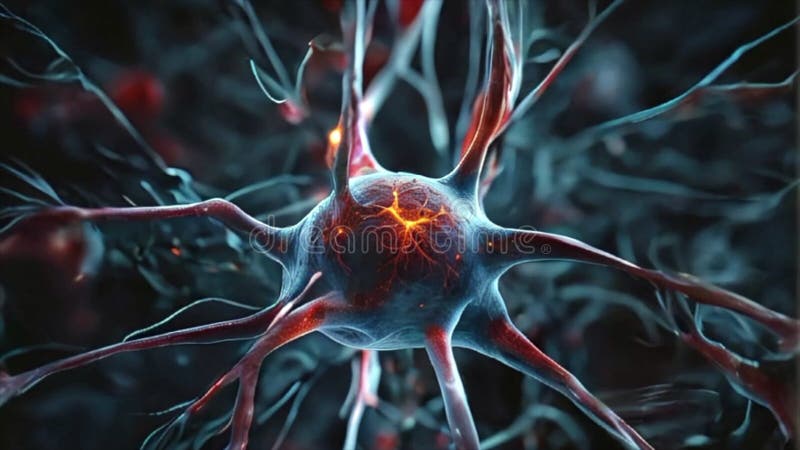 Neuron system stock footage. Video of camera, courage - 309064102