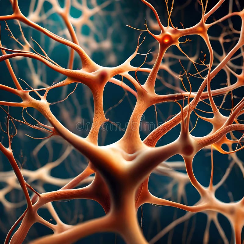 Neuron Transmission - Ai Generated Image Stock Illustration ...