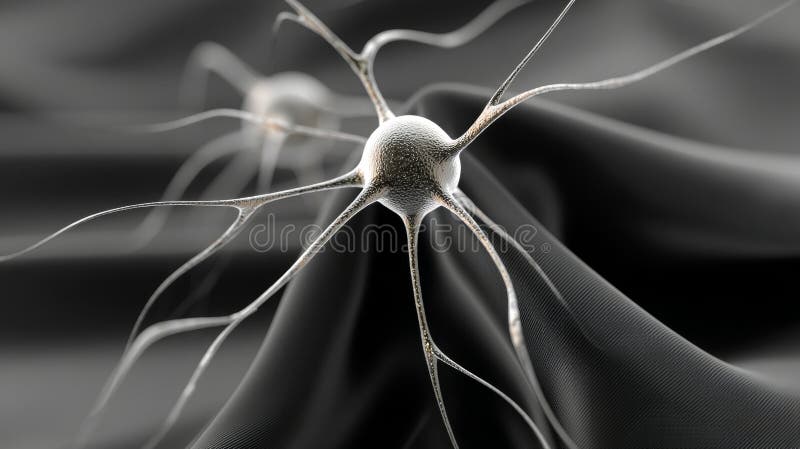 Neuron Transmitting Electrical Signals, Illustrating Nervous System ...