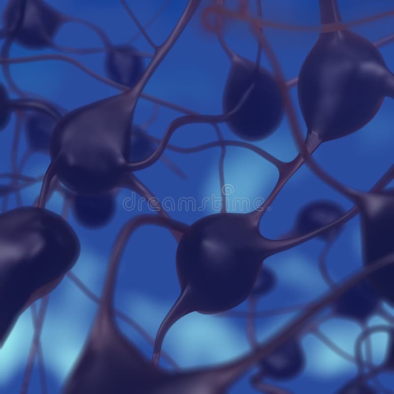 Active Nerve Cell in Human Neural System Stock Illustration ...