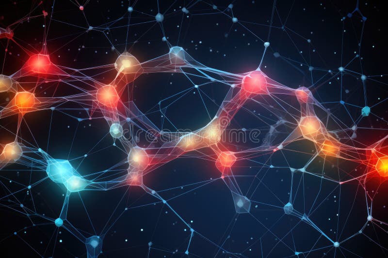 Neuronal Link Futuristic Technology Network Web Electronic Innovation ...