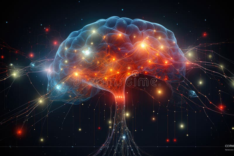 Neuronal Link Futuristic Technology Network Web Electronic Innovation ...