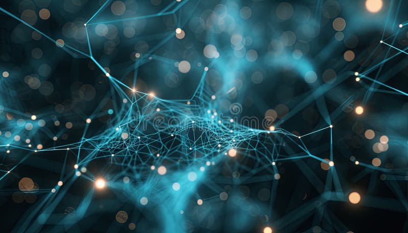 Neuronal Link Futuristic Technology Network Web Electronic Innovation ...