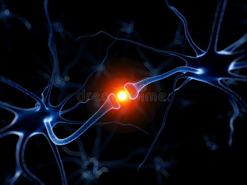 Potentiel D'action D'impulsion Nerveuse De Neurone Illustration de ...