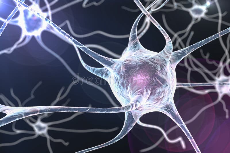 Neurone, Cellule Du Cerveau Illustration Stock - Illustration du ...