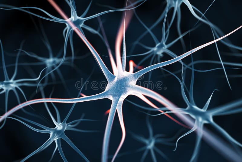 Neurons Abstract Background Stock Illustration - Illustration of neuro ...