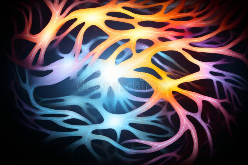 Neurons Abstract Background Vector Illustration Stock Illustration ...
