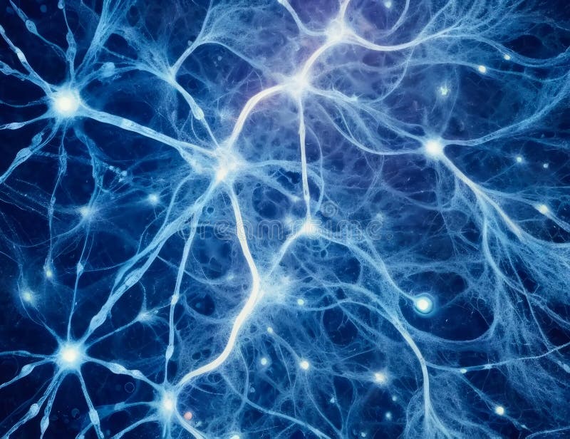 Neurons Background. Abstract Illustration Stock Image - Image of ...