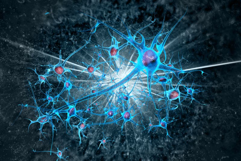 AI and Neuroscience Aor Digital Neurology Brain Function Concept As ...