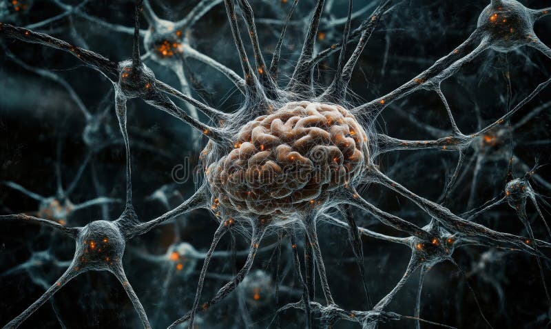 Neurons and Brain Cells Interconnected in Complex Neural Network ... Neurons and Brain Cells Interconnected in Complex Neural Network ...