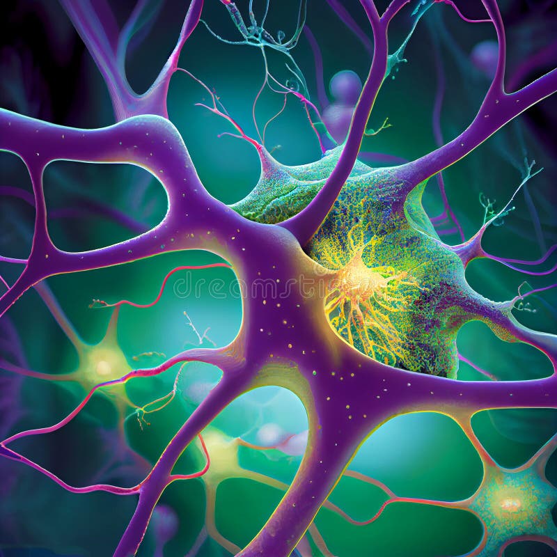 Neurons, Brain Cells, Neural Network Concept, Generative Ai ... Neurons, Brain Cells, Neural Network Concept, Generative Ai ...