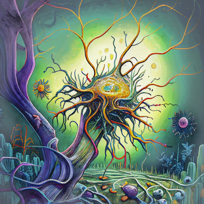 Neurons, Brain Cells, Neural Network Concept, Illustration Stock ... Neurons, Brain Cells, Neural Network Concept, Illustration Stock ...
