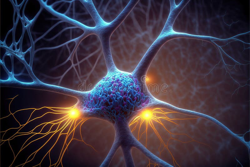 Neurons, Brain Cells, Neural Network Concept. Stock Illustration ... Neurons, Brain Cells, Neural Network Concept. Stock Illustration ...
