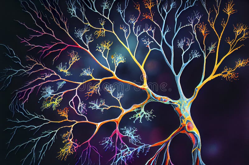 Neurons, Brain Cells, Neural Network Stock Illustration - Illustration ... Neurons, Brain Cells, Neural Network Stock Illustration - Illustration ...