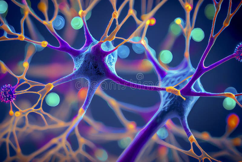 Neurons, Brain Cells, Neural Network Stock Illustration - Illustration ... Neurons, Brain Cells, Neural Network Stock Illustration - Illustration ...
