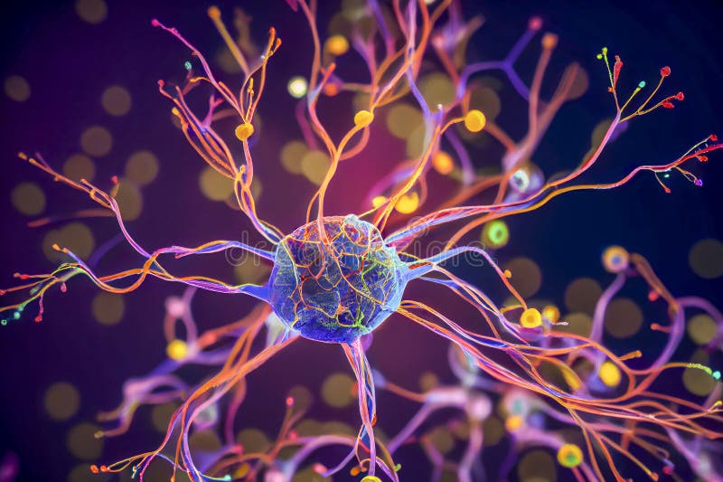 Neurons, Brain Cells, Neural Network Stock Illustration - Illustration ... Neurons, Brain Cells, Neural Network Stock Illustration - Illustration ...