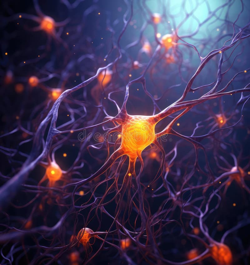 Neurons In The Brain Stock Illustration Illustration Of Concept 288576962