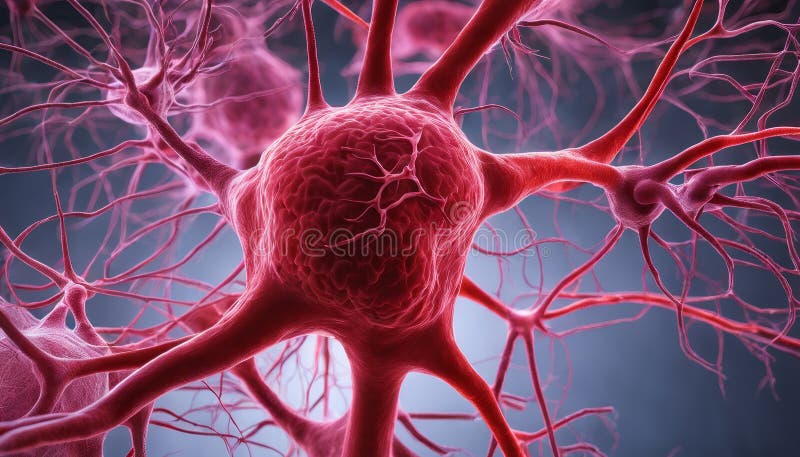 Neurons - the Building Blocks of the Nervous System Stock Illustration ...