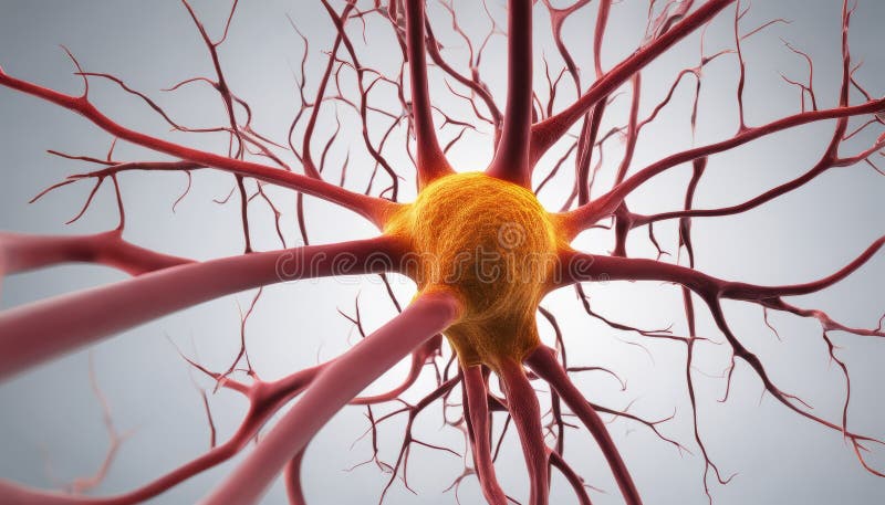 Neurons - the Building Blocks of the Nervous System Stock Illustration ...