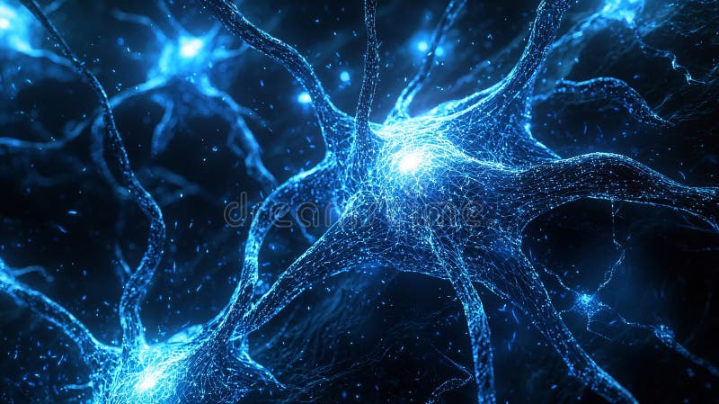 Neuron cell structure stock illustration. Illustration of medicine ...