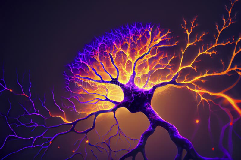 Neurons, Brain Cells, Neural Network Stock Illustration - Illustration ... Neurons, Brain Cells, Neural Network Stock Illustration - Illustration ...