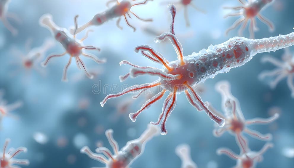 Animal Cells Under Magnification Showing Microscopic Anatomy for ...