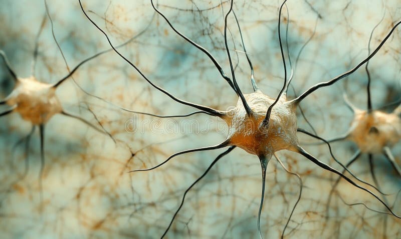 Neurons with Intricate Dendritic Structures Showcasing Synaptic ...