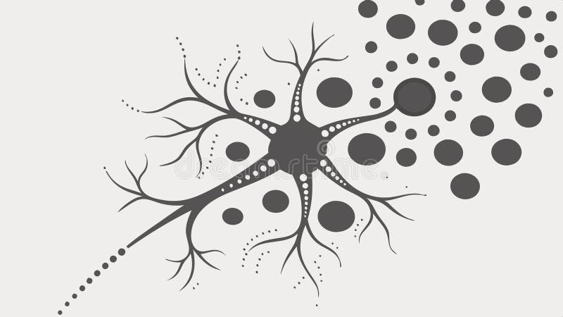 Neurons Network, Brain Cells and Neural Connections Vector Design ...