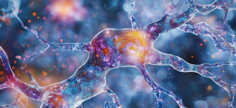 Neurons and Synapses in Colorful Abstract Representation of Neural ...