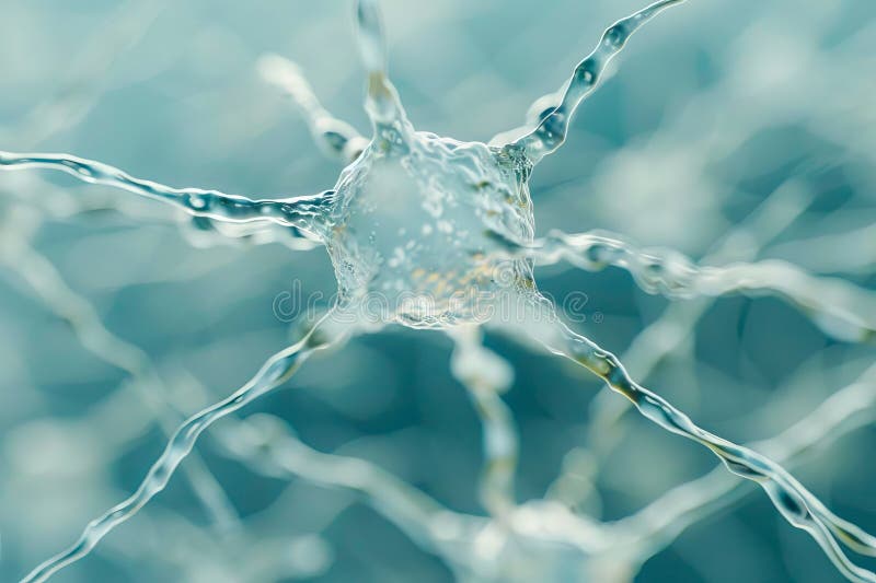Neurons Transmitting Electrical Signals in the Brain Stock Image ...