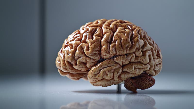 Neuroscience Exploration Human Brain Model Laboratory 3d Render ...