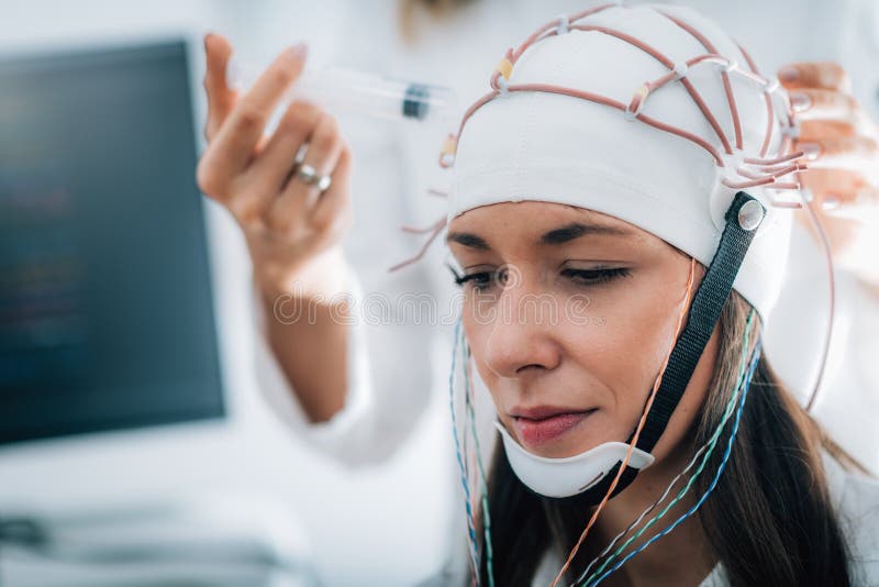 Neuroscience Lab, EEG Scanning Stock Photo - Image of science ...